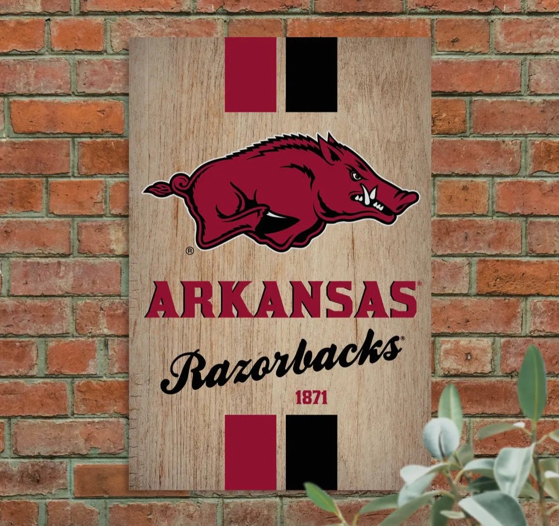 Arkansas Razorbacks Wall Sign – Main Street Threads